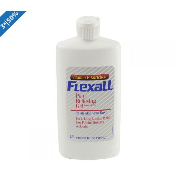 Pack 3 unidades Gel para el dolor Flexall 480 gr 3ª al 50%